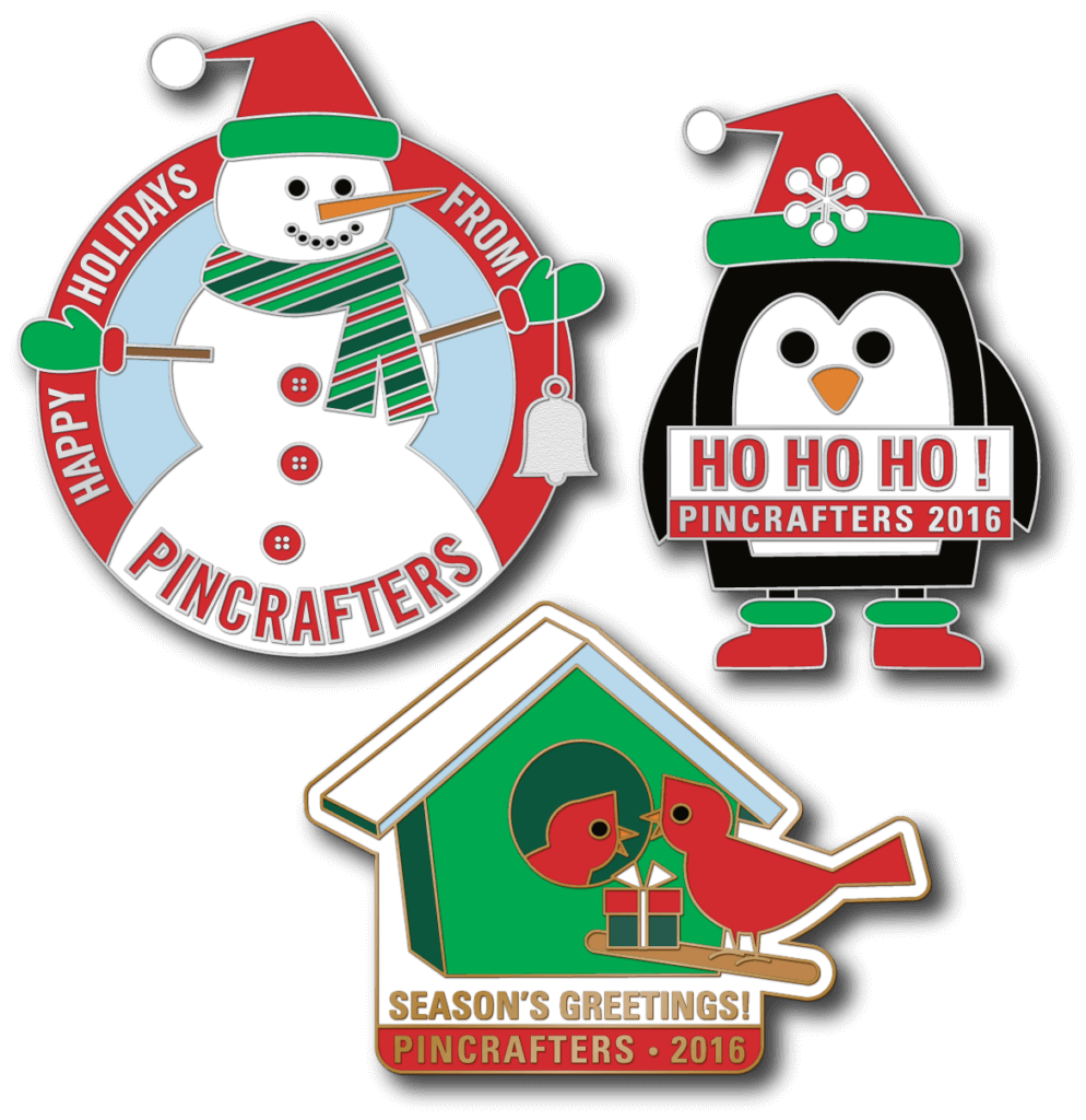 Holiday Lapel Pins : Ho Ho Ho! - PinCrafters